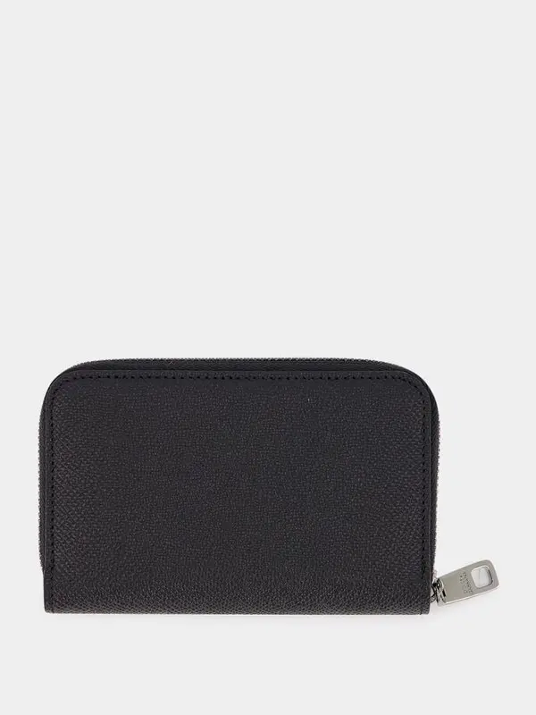 Dolce & Gabbana Small Calfskin Zip-around Logo Tag Wallet