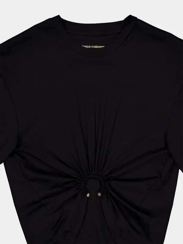 Rabanne Jersey T-shirt With Ring Detail