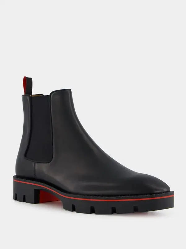 CHRISTIAN LOUBOUTIN Alpinosol Calf Leather Ankle Boots