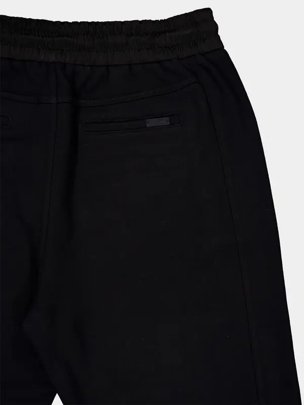 Saint Laurent Logo Embroidered Fleece Sweatpants - Black