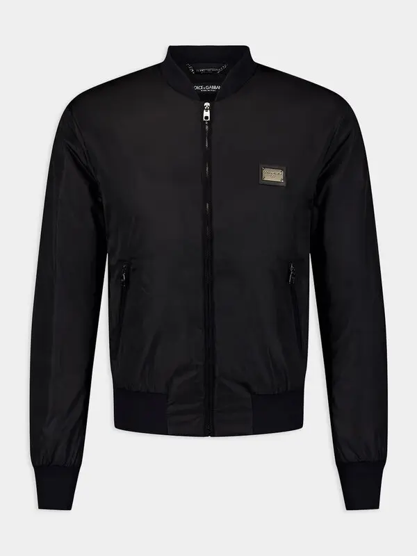 Dolce & Gabbana Logo Plaque Bomber Jacket