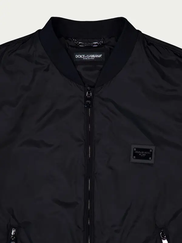 Dolce & Gabbana Logo Plaque Bomber Jacket