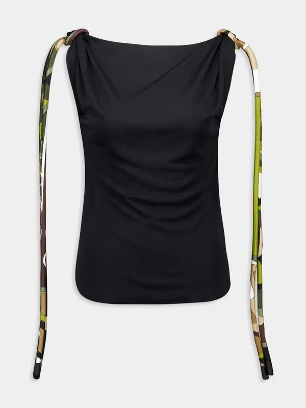 Emilio Pucci Vivara-print Top - Black