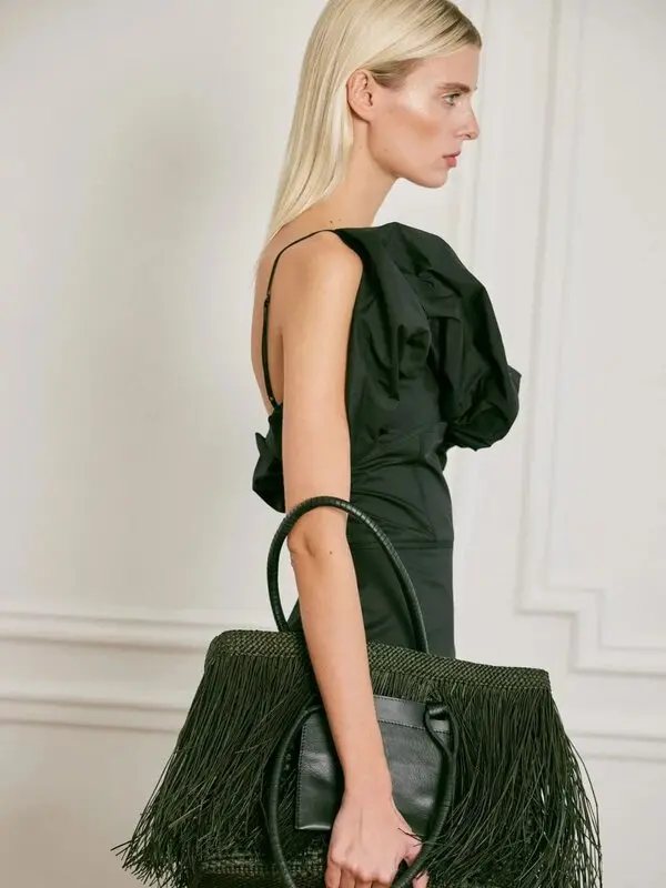 Johanna Ortiz Noche Habanera Ruffled Gown