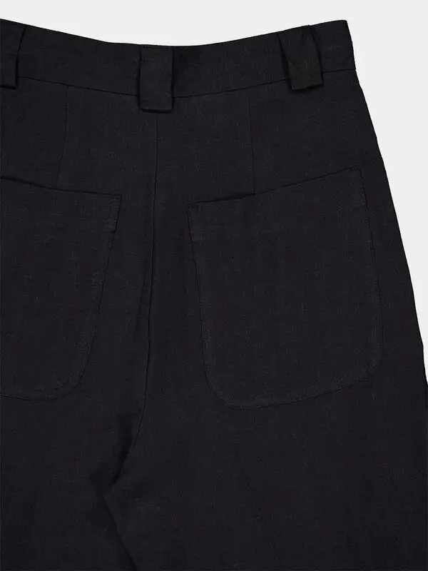 Zeus+dione Rebetiko Linen-blend Wide-leg Trousers