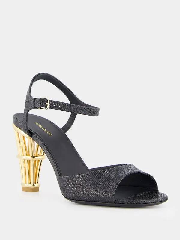 FERRAGAMO Cage Heel Sandal