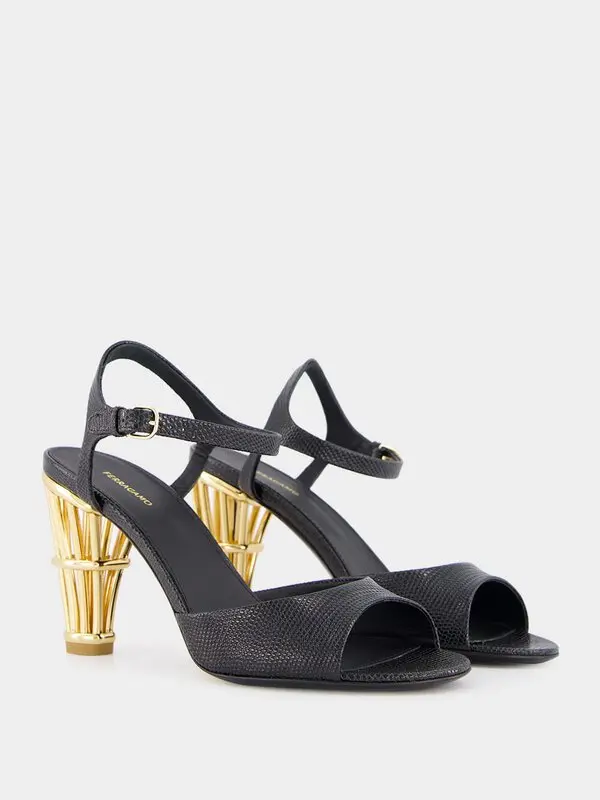 FERRAGAMO Cage Heel Sandal