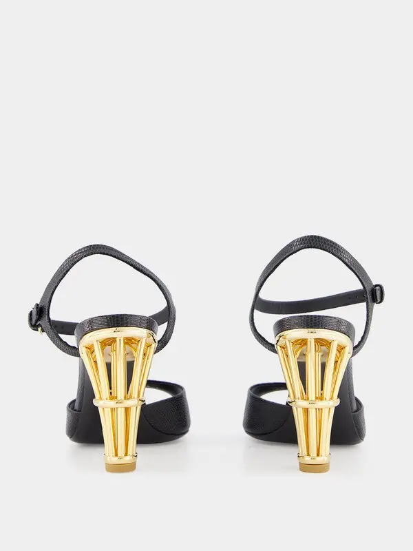 FERRAGAMO Cage Heel Sandal