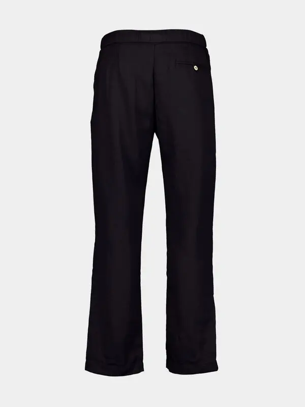Frescobol Carioca Oscar Linen Trousers - Black