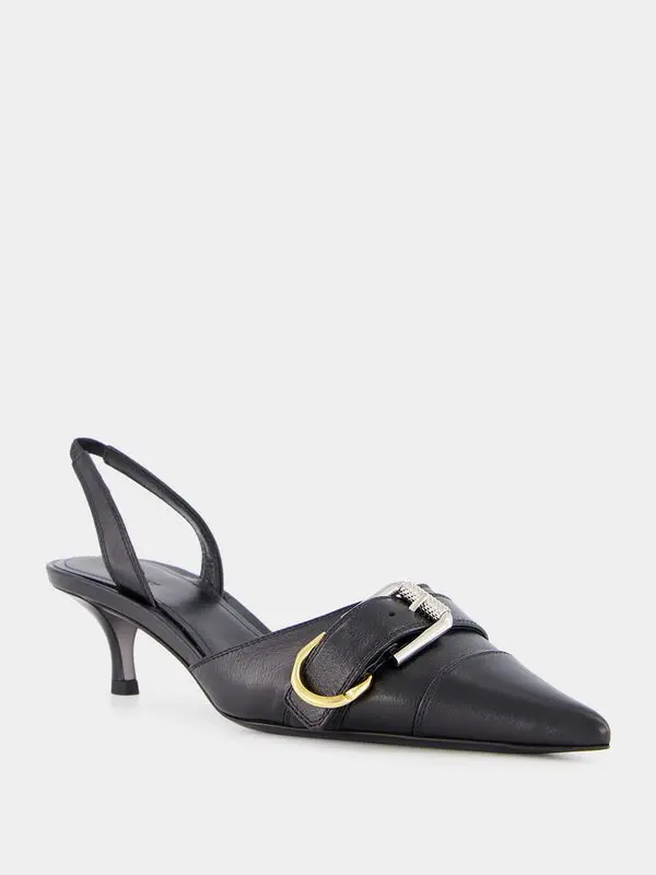 Givenchy Voyou Slingbacks - Black