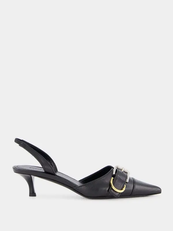 Givenchy Voyou Slingbacks - Black