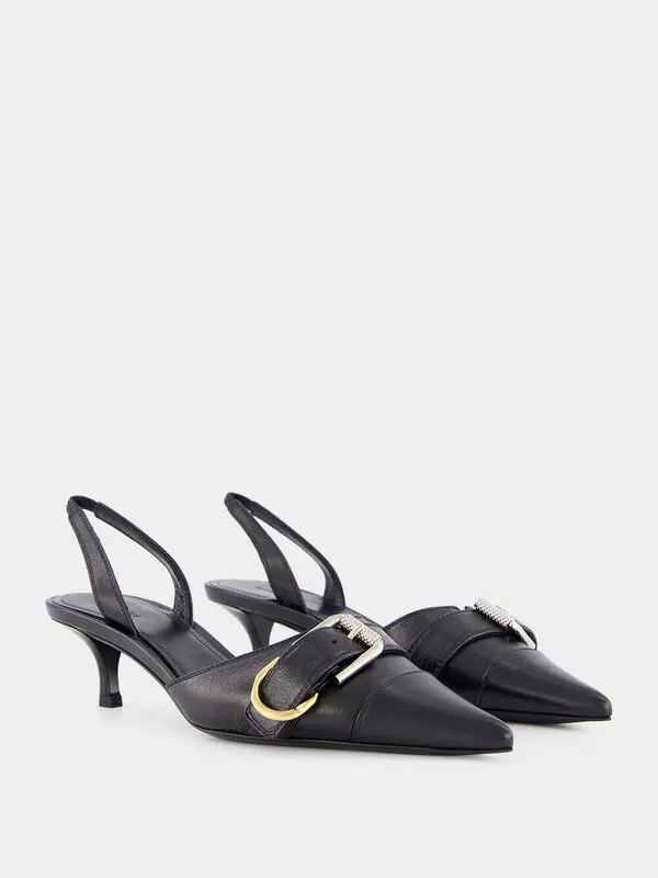 Givenchy Voyou Slingbacks - Black