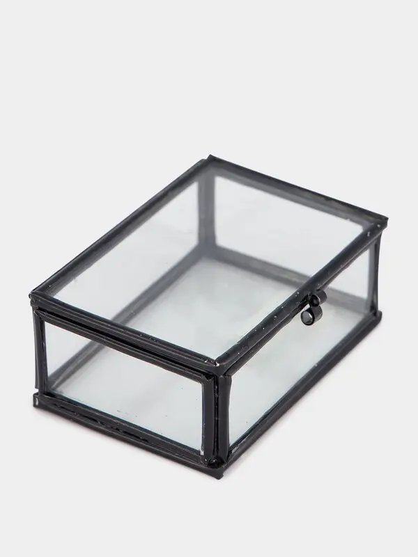 MADAM STOLTZ Handmade Rectangular Glass Box