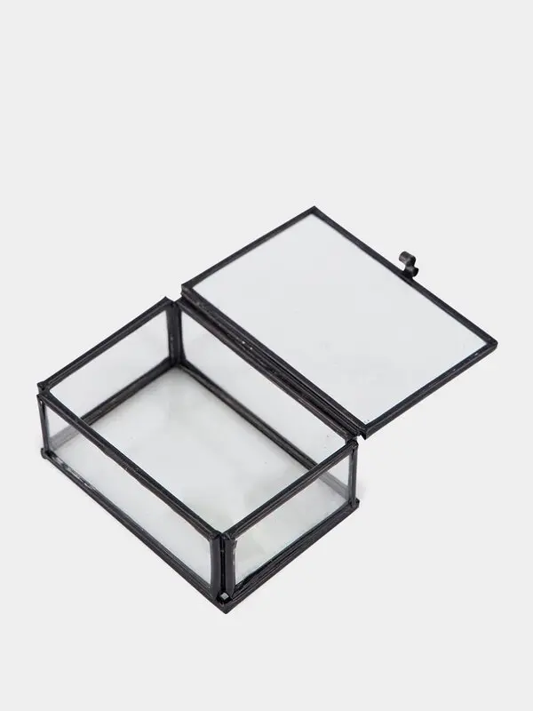 MADAM STOLTZ Handmade Rectangular Glass Box