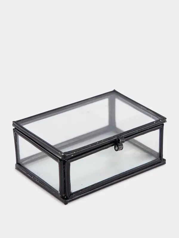 MADAM STOLTZ Handmade Rectangular Glass Box