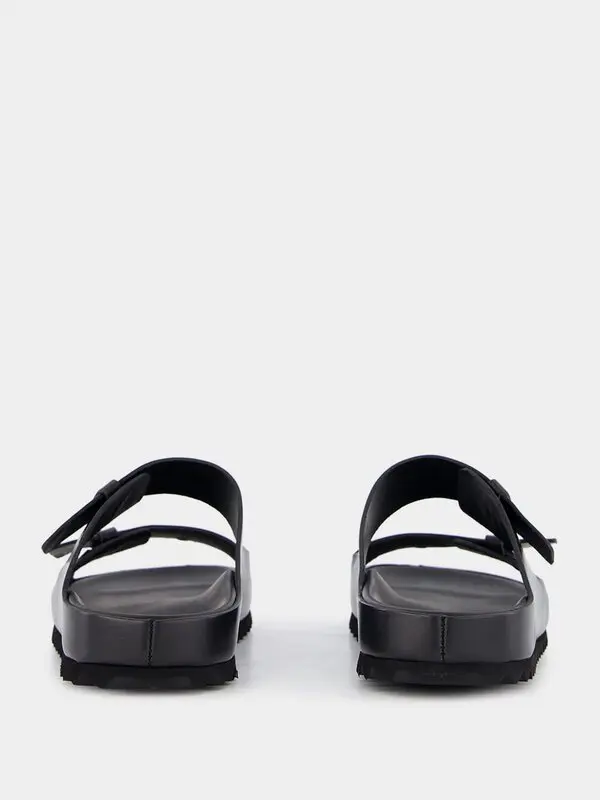 Officine Creative Agorà Leather Slides - Black