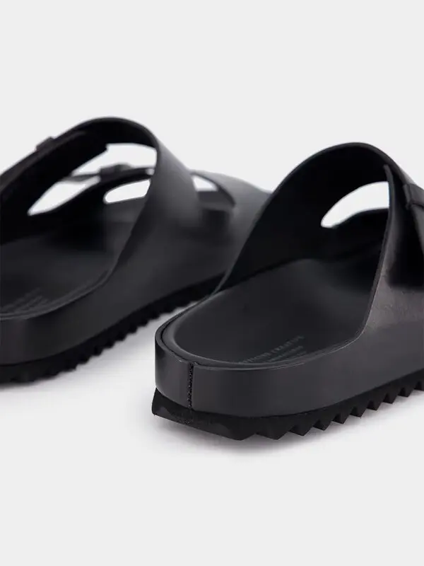 Officine Creative Agorà Leather Slides - Black
