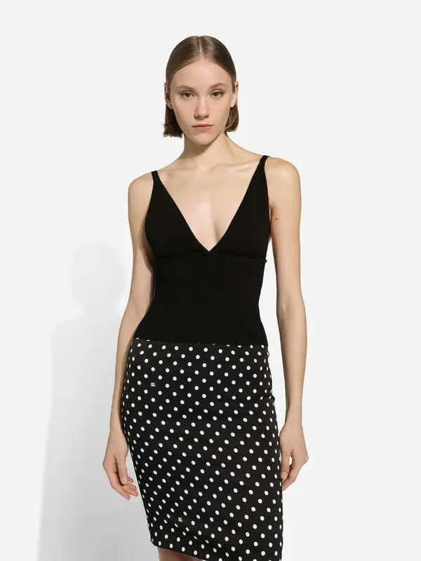 Dolce & Gabbana Viscose-knit Vest Top