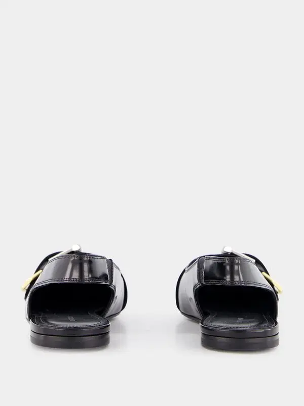 Givenchy Voyou Flat Slingbacks - Black