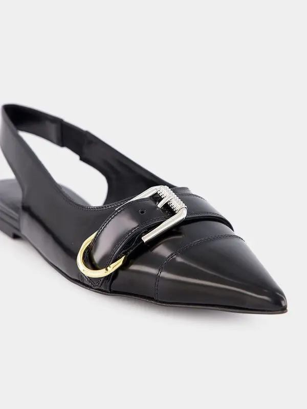 Givenchy Voyou Flat Slingbacks - Black