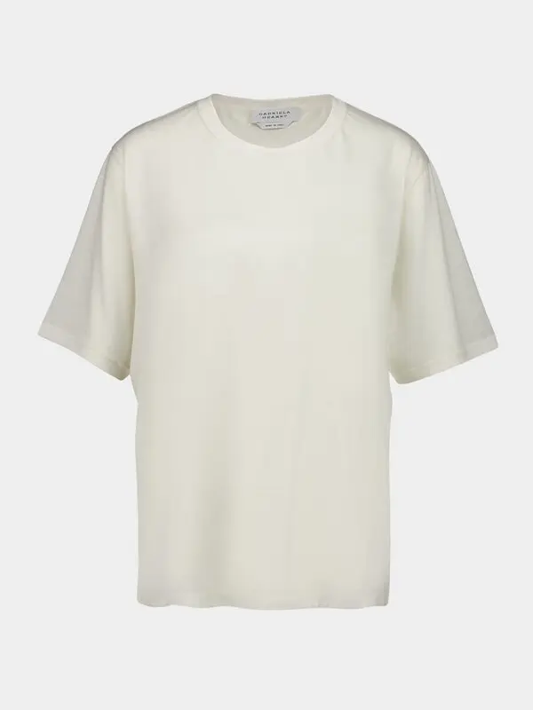 Gabriela Hearst Cashmere Crewneck T-shirt - Cream