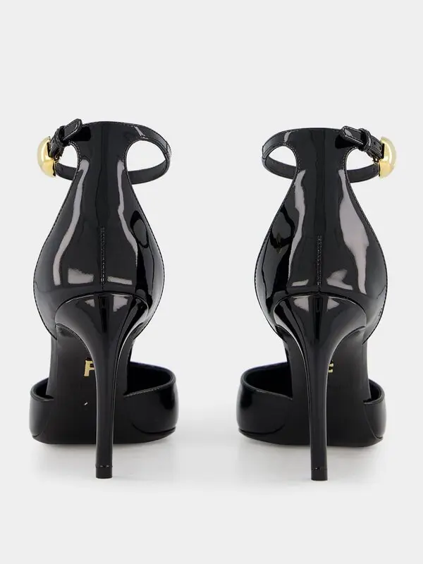 FERRAGAMO Patent Leather T-strap Pumps