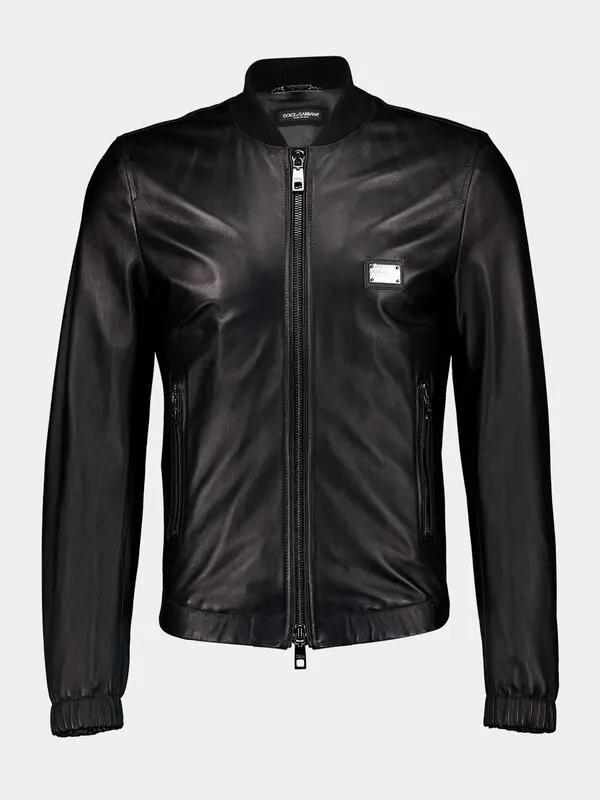 Dolce & Gabbana Lambskin Jacket - Black