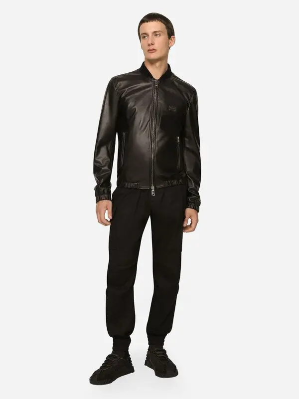Dolce & Gabbana Lambskin Jacket - Black