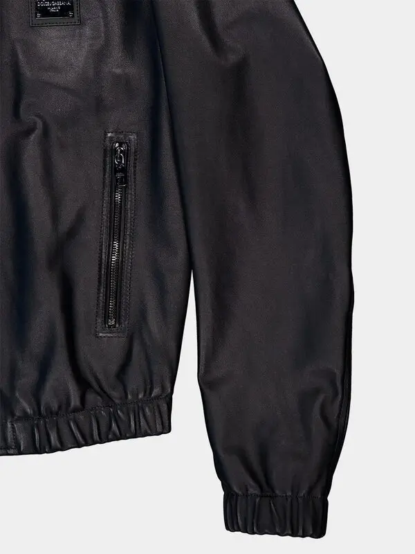 Dolce & Gabbana Lambskin Jacket - Black