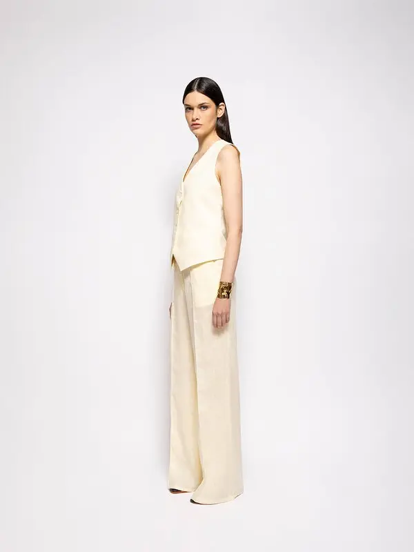 PAULA Marte Linen Wide Leg Pants