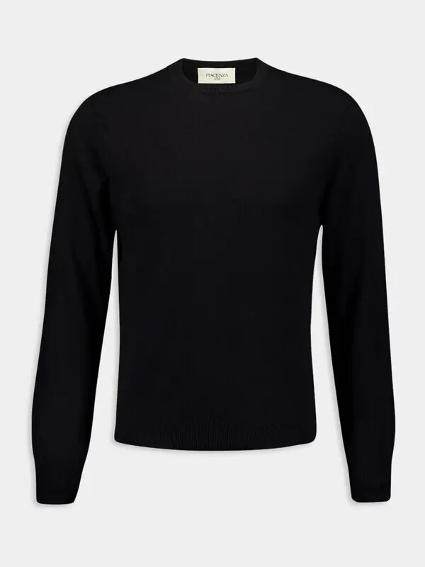 PIACENZA CASHMERE 1733 Cashmere Crewneck Sweater - Black