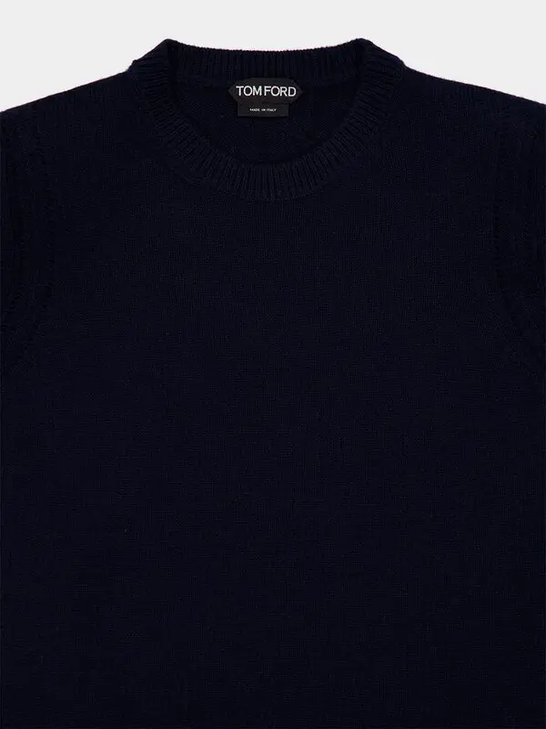 TOM FORD Cashmere Crew Neck Sweater - Black