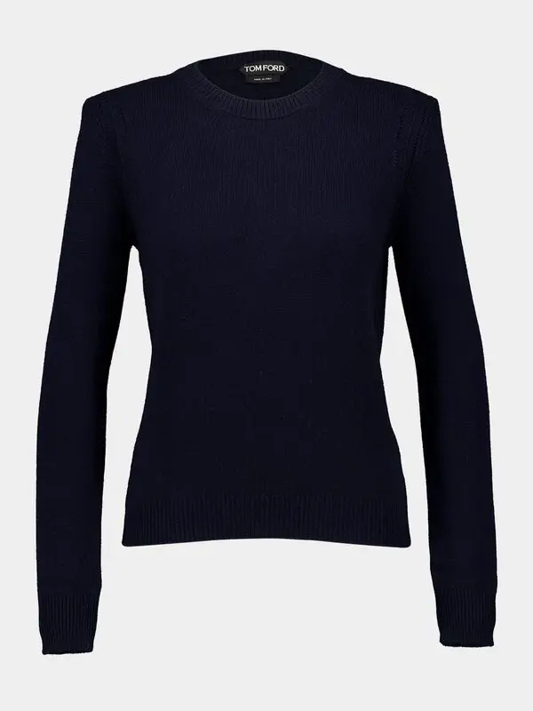 TOM FORD Cashmere Crew Neck Sweater - Black