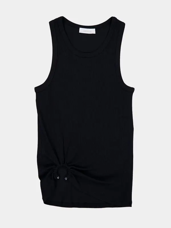 Rabanne Tank Top With Piercing Detail