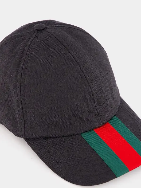 Gucci Gg Canvas Baseball Cap - Black