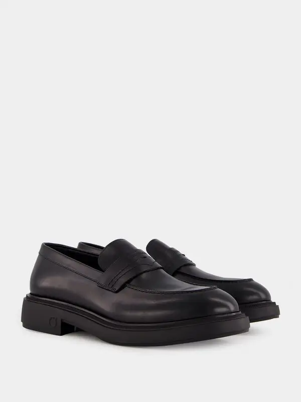 FERRAGAMO Calfskin Penny Loafers