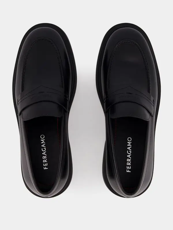 FERRAGAMO Calfskin Penny Loafers
