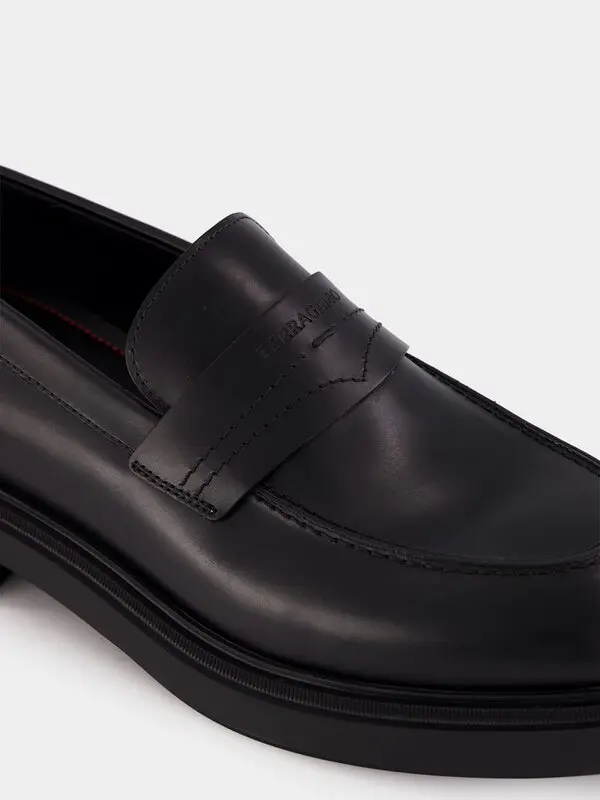 FERRAGAMO Calfskin Penny Loafers