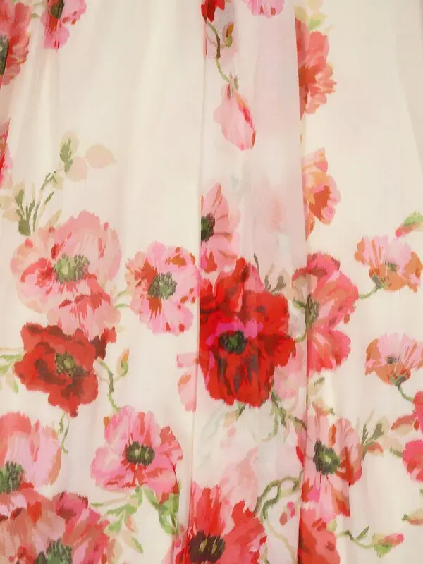 Zimmermann Floral Maxi Skirt - Cream