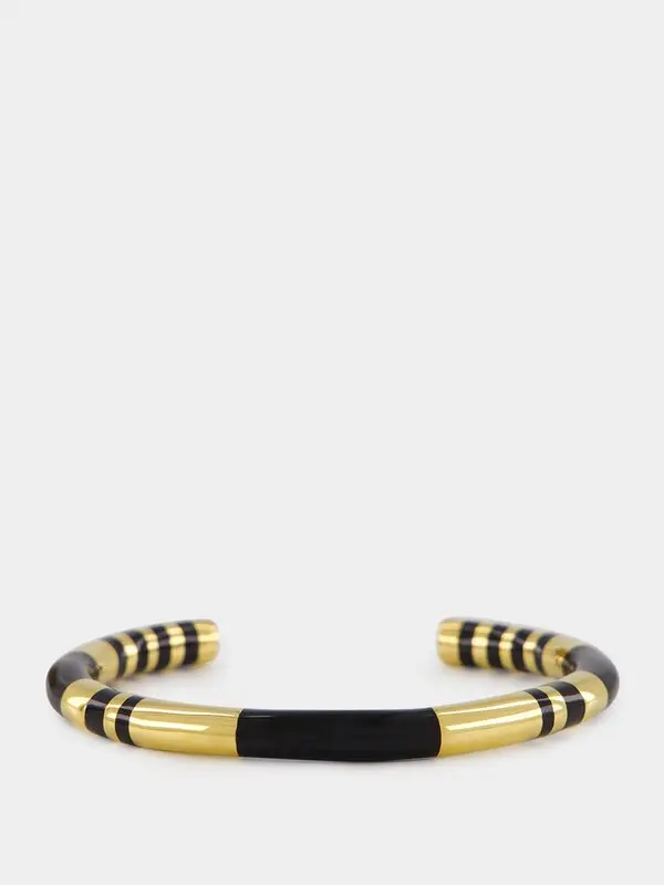 AURÉLIE BIDERMANN Positano Lapis Bangle - Black