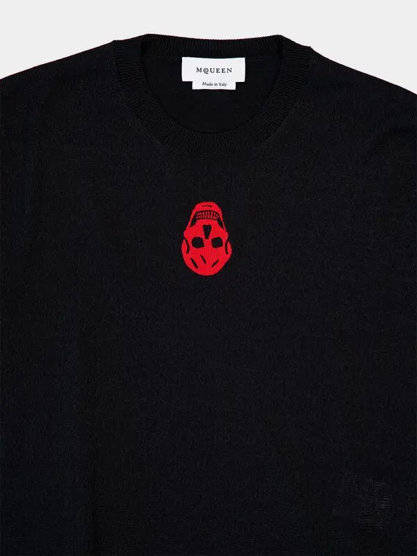 Alexander McQueen Inverted Skull Crew Neck Jumper