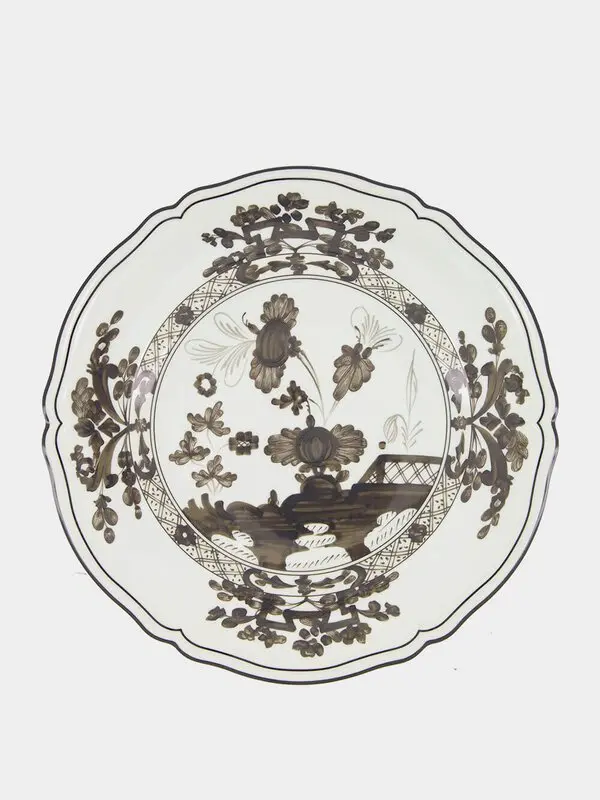 GINORI 1735 Oriente Italiano Albus Charger Plate - Black