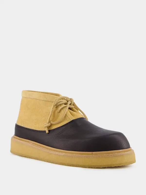 Marni Leather Desert Boots