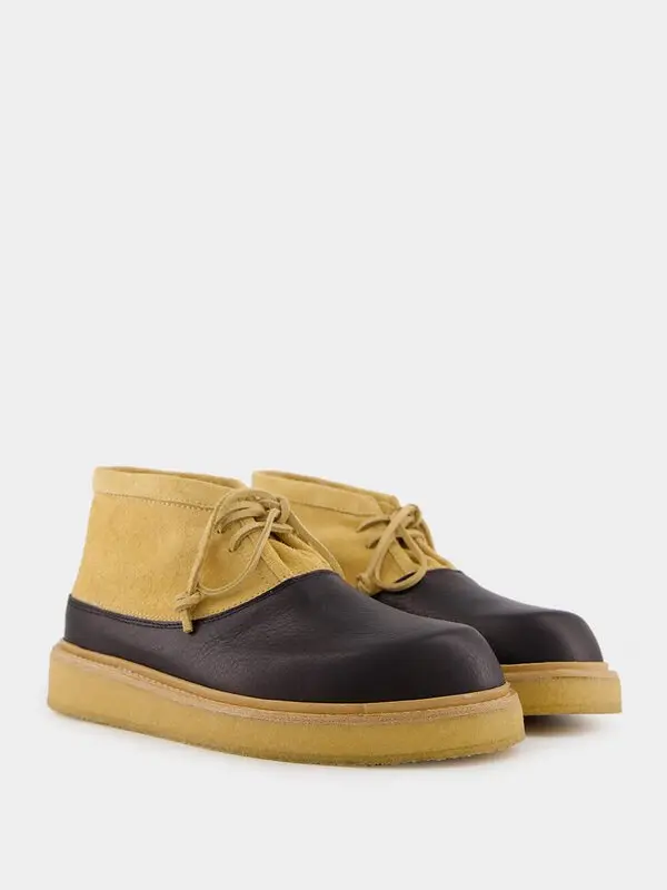 Marni Leather Desert Boots