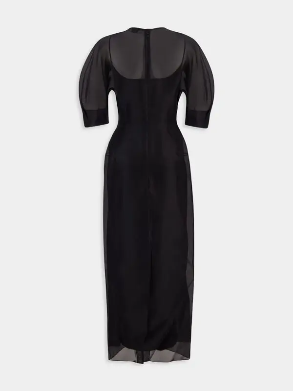 Gabriela Hearst Coretta Sheer Dress