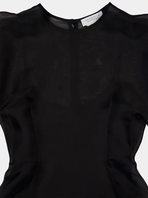 Gabriela Hearst Coretta Sheer Dress