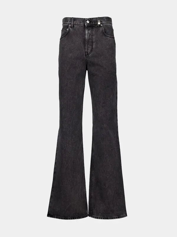Alexander McQueen Low-rise Baggy Fit Jeans - Black