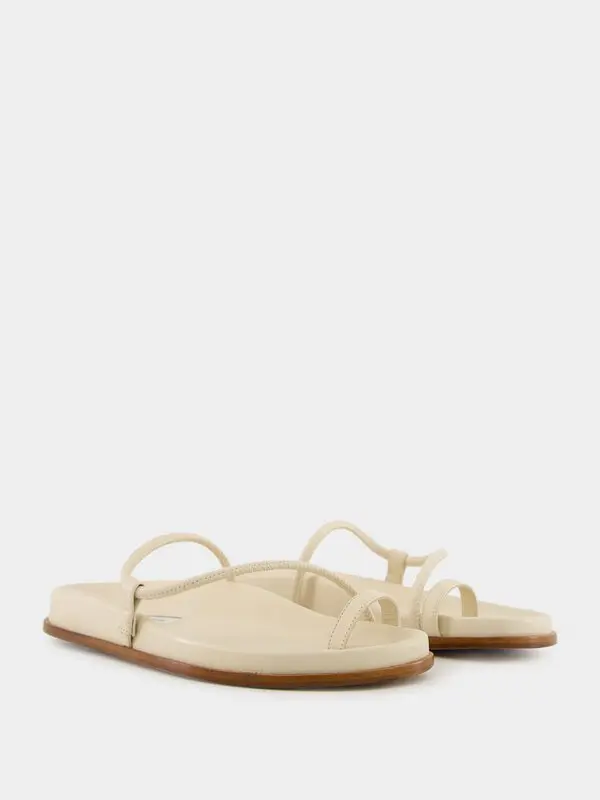 EMME PARSONS Nappa Bari Sandals - Cream