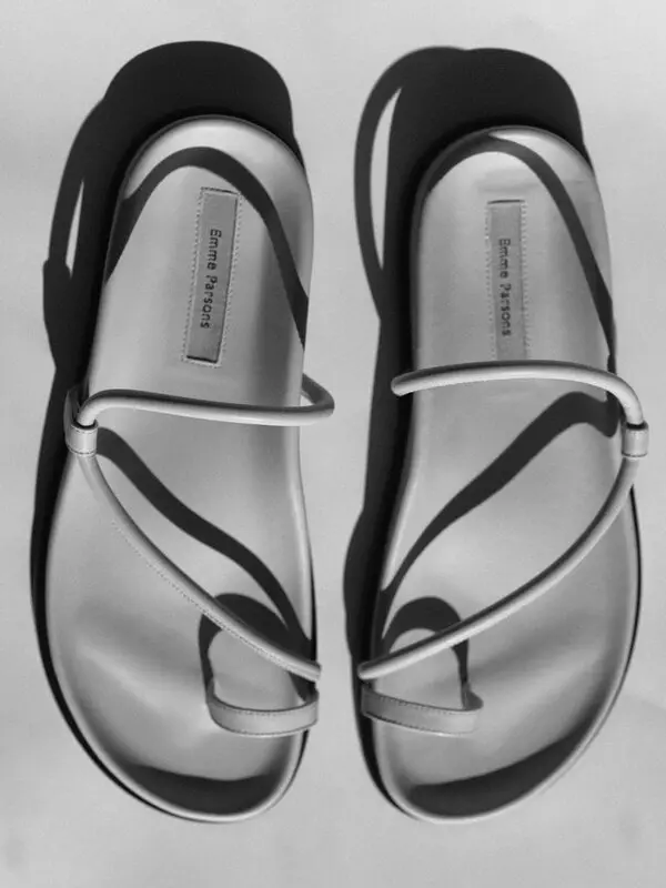 EMME PARSONS Nappa Leather Slides - Cream