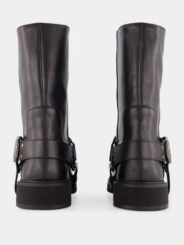 Valentino Garavani Leather Biker Boots